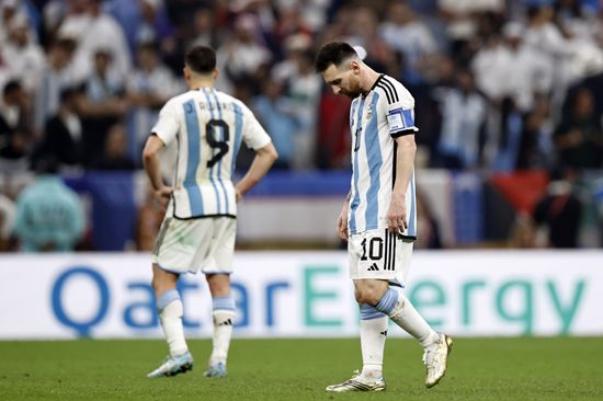 Al Daayen Lionel Messi Argentina Disappointed Editorial Stock Photo ...