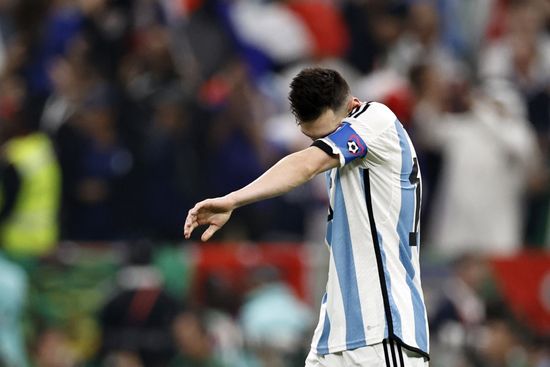 Al Daayen Lionel Messi Argentina Disappointed Editorial Stock Photo ...