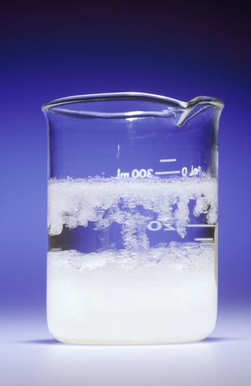 Crystallization Supersaturated Solution Sodium Acetate Editorial Stock ...