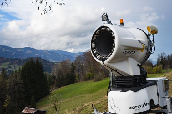 Mobile Propeller Gun Snow Gun Allgaeu Editorial Stock Photo - Stock ...