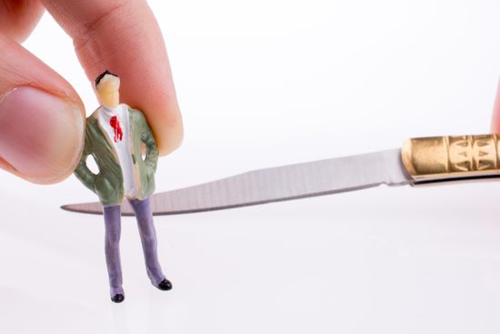 Hand Holding Pocket Knife Near Human Editorial Stock Photo - Stock ...