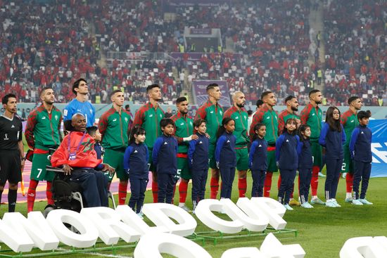 Morocco Team Group Lineup Mar Football Editorial Stock Photo - Stock ...