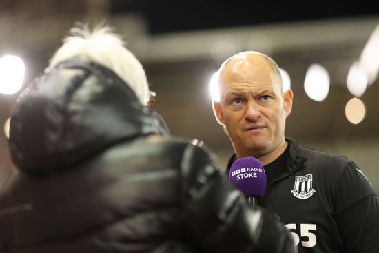 Alex Neil Manager Stoke City Talks Editorial Stock Photo - Stock Image ...