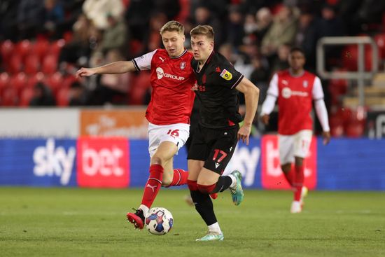 Jamie Lindsay Rotherham United Liam Delap Editorial Stock Photo - Stock ...
