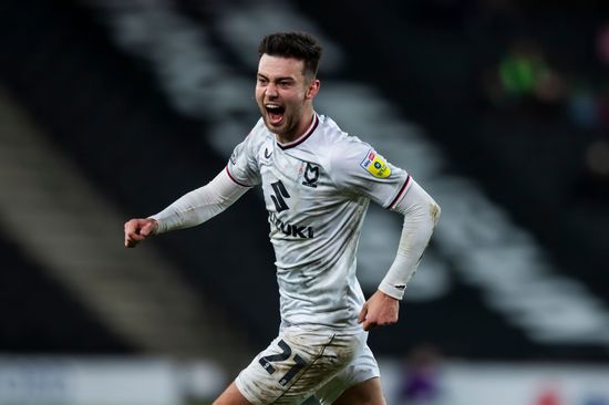 Daniel Harvie Milton Keynes Dons Celebrates Editorial Stock Photo ...