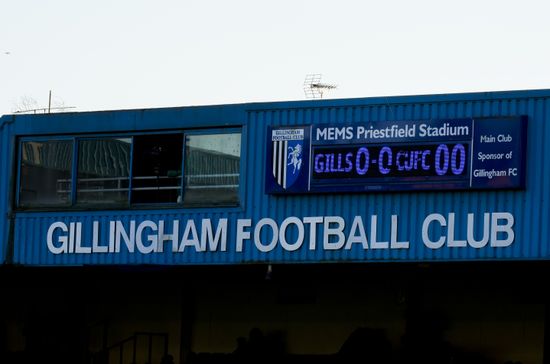 Gillingham Scoreboard On Roof Stand Editorial Stock Photo - Stock Image ...