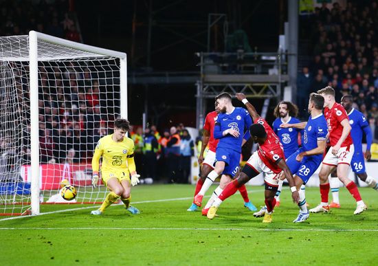 Serge Aurier Nottingham Forest Scores Goal Editorial Stock Photo ...