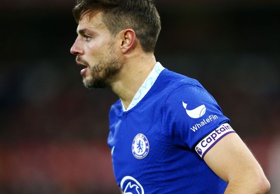 Cesar Azpilicueta Chelsea Wearing Captains Armband Editorial Stock ...