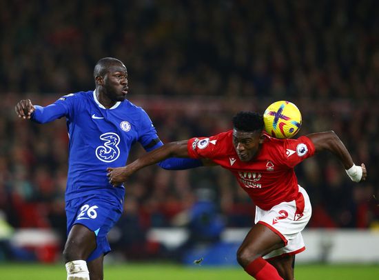 Kalidou Koulibaly Chelsea Taiwo Awoniyi Nottingham Editorial Stock ...