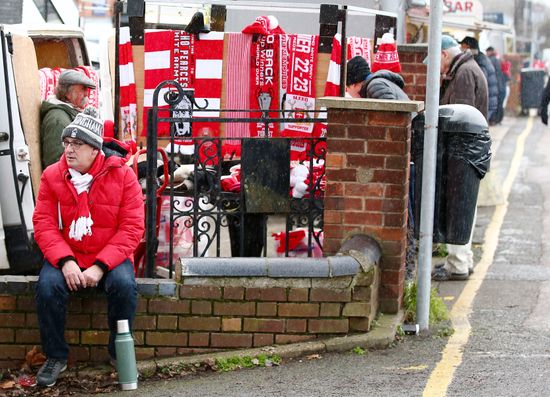 Nottingham Forest Fan Flask Ahead Game Editorial Stock Photo - Stock ...