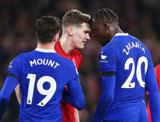 Denis Zakaria Chelsea Ryan Yates Nottingham Editorial Stock Photo ...