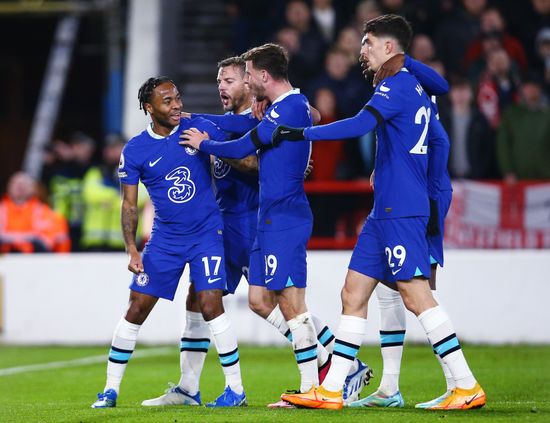 Raheem Sterling Chelsea Celebrates Scoring Opening Editorial Stock ...