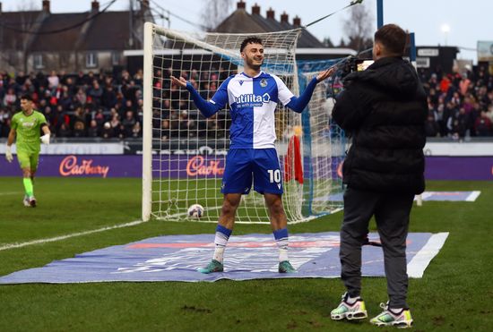 Aaron Collins Bristol Rovers Celebrates Scoring Editorial Stock Photo ...