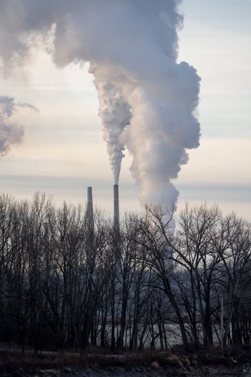 Pollution Miami Fort Power Station Seen Editorial Stock Photo - Stock ...