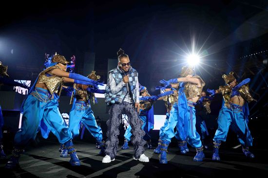 Puerto Rican Singer Ozuna Performs During Editorial Stock Photo - Stock ...