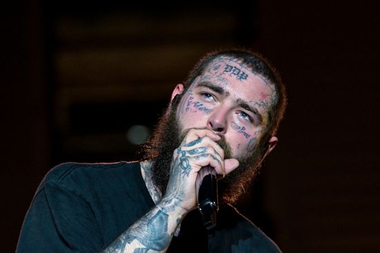 American Rapper Post Malone Performs During Editorial Stock Photo ...