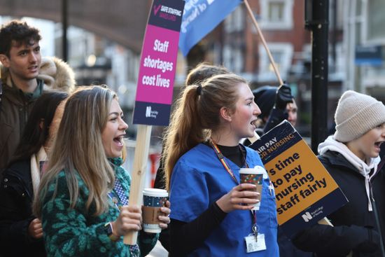 Doctor Johns Nurses On Picket Line Editorial Stock Photo - Stock Image ...