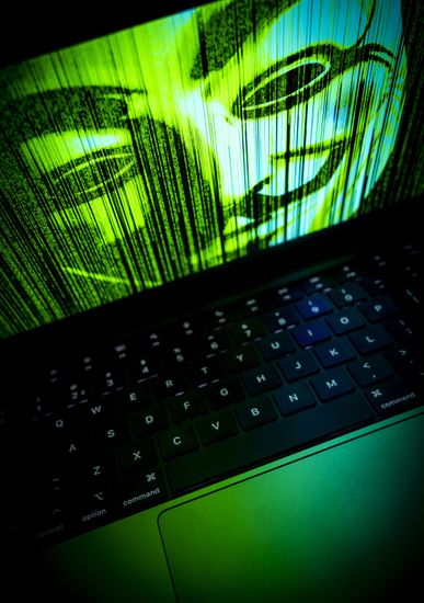 International Hacker Group Anonymous Whose Identity Editorial Stock ...