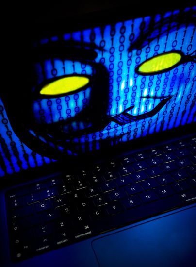 International Hacker Group Anonymous Whose Identity Editorial Stock ...