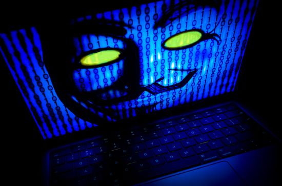 International Hacker Group Anonymous Whose Identity Editorial Stock ...