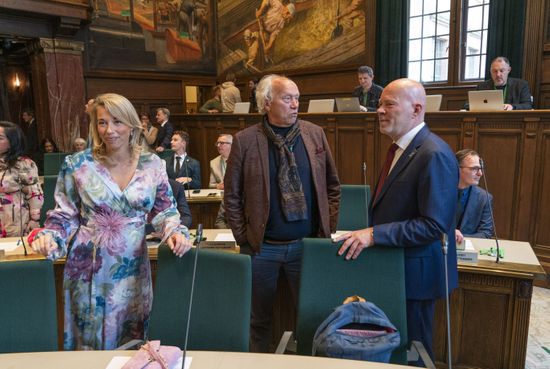 Rotterdam Upcoming Councilors Council Chamber Rotterdam Editorial Stock ...