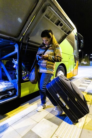 20220418 225511 Maastricht Luggage Travelers Loaded Editorial Stock ...