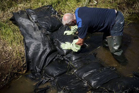 20220518 130114 Meijel Sandbags Form Dam Editorial Stock Photo - Stock ...