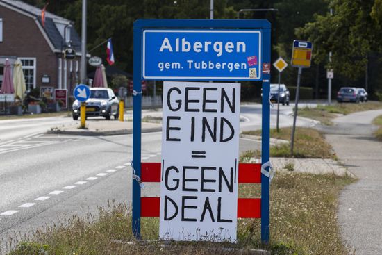 20220905 165645 Albergen Protest Sign On Editorial Stock Photo - Stock ...