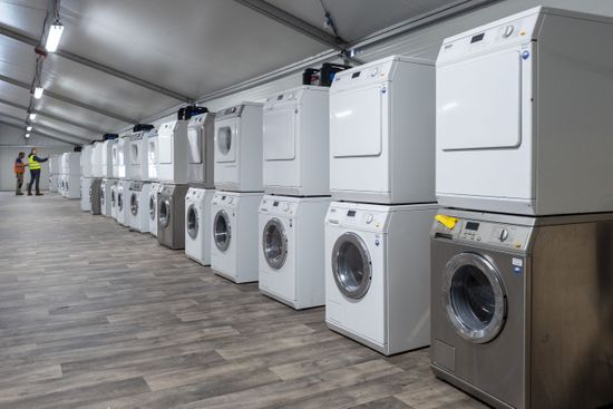 20220910 110411 Zoutkamp Hall Washing Machines Editorial Stock Photo ...