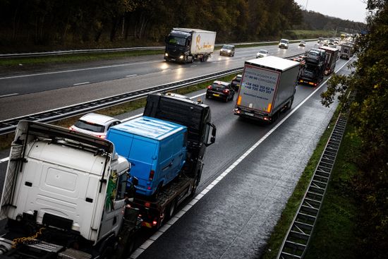 Eindhoven Crowds On A67 Motorway Near Editorial Stock Photo - Stock ...