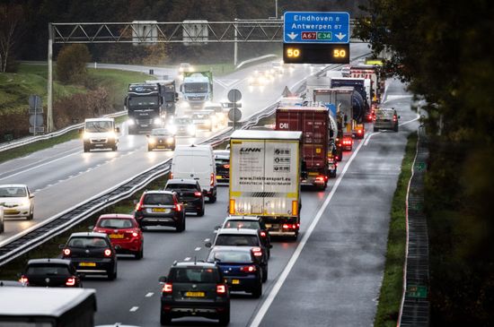 Eindhoven Crowds On A67 Motorway Near Editorial Stock Photo - Stock ...