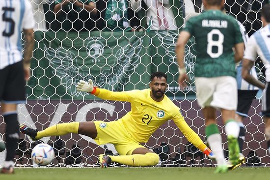 Lusail City Saudi Arabia Goalkeeper Nawaf Editorial Stock Photo - Stock ...