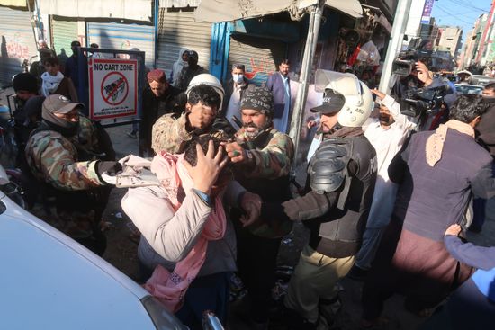 Pakistani Security Forces Arrest Traders During Editorial Stock Photo ...