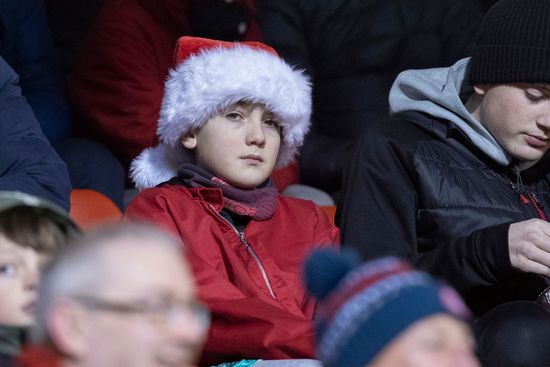 Aberdeen Fan Santa Hat On During Editorial Stock Photo - Stock Image ...