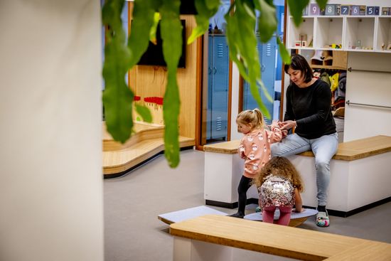 Children Play Creche Teacher Childcare Location Editorial Stock Photo ...