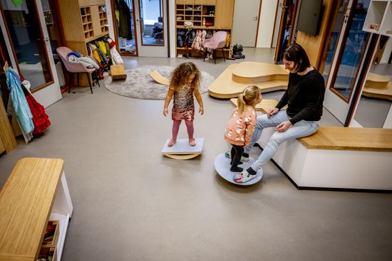 Children Play Creche Teacher Childcare Location Editorial Stock Photo ...