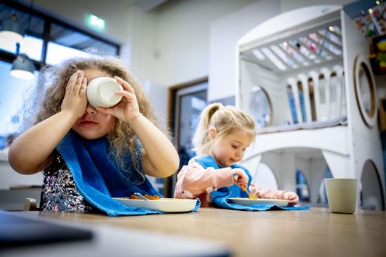 Children Play Creche Teacher Childcare Location Editorial Stock Photo ...