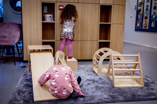 Children Play Creche Teacher Childcare Location Editorial Stock Photo ...