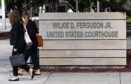 Exterior View Wilkie D Ferguson Courthouse Editorial Stock Photo ...