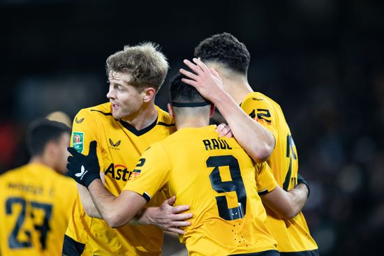 Wolvess Raul Jimnez 9 Teammates Celebrate Editorial Stock Photo - Stock ...