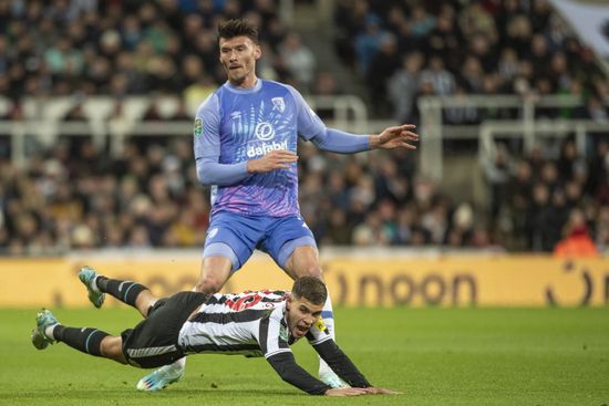 Bruno Newcastle United Brought Down By Editorial Stock Photo - Stock ...