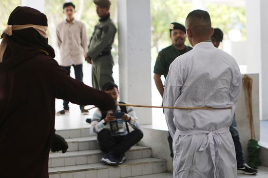 Acehnese Man R Receives Caning Punishment Editorial Stock Photo - Stock ...