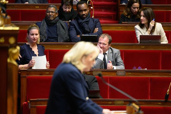 Mathilde Panot Marine Le Pen Stephane Editorial Stock Photo - Stock ...