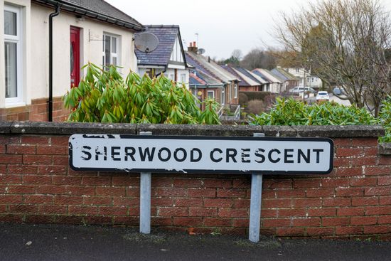 View Sherwood Crescent Town Lockerbie Scotland Editorial Stock Photo ...