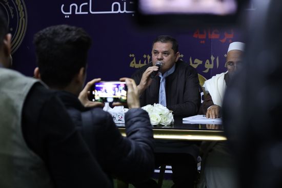 Libyan Prime Minister Abdel Hamid Aldabaiba Editorial Stock Photo ...