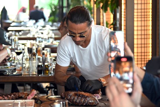 Famous Cook Nusret Serves Dish His Editorial Stock Photo - Stock Image ...
