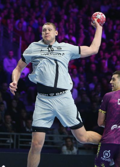 Dainis Kristopans Paris Saintgermain Handball During Editorial Stock ...