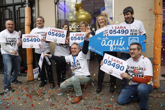 Workers Lottery Outlet Display Banners Firstprize Editorial Stock Photo ...
