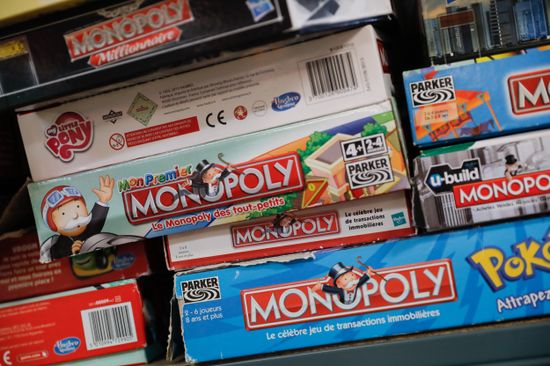 Several Monopoly Boxes Stocked Facilities Association Editorial Stock ...