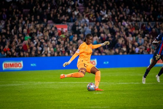 Barcelona Angel Mukasa Action During Uefa Editorial Stock Photo - Stock ...